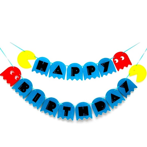 Party Supplies | Pacman Happy Birthday Banner | Poshmark